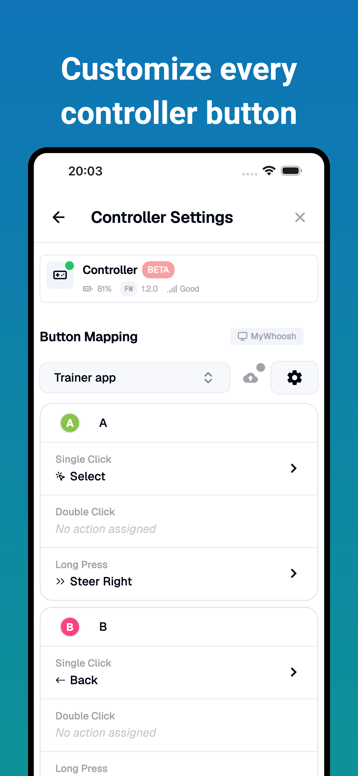 Use Zwift Click with MyWhoosh - BikeControl
